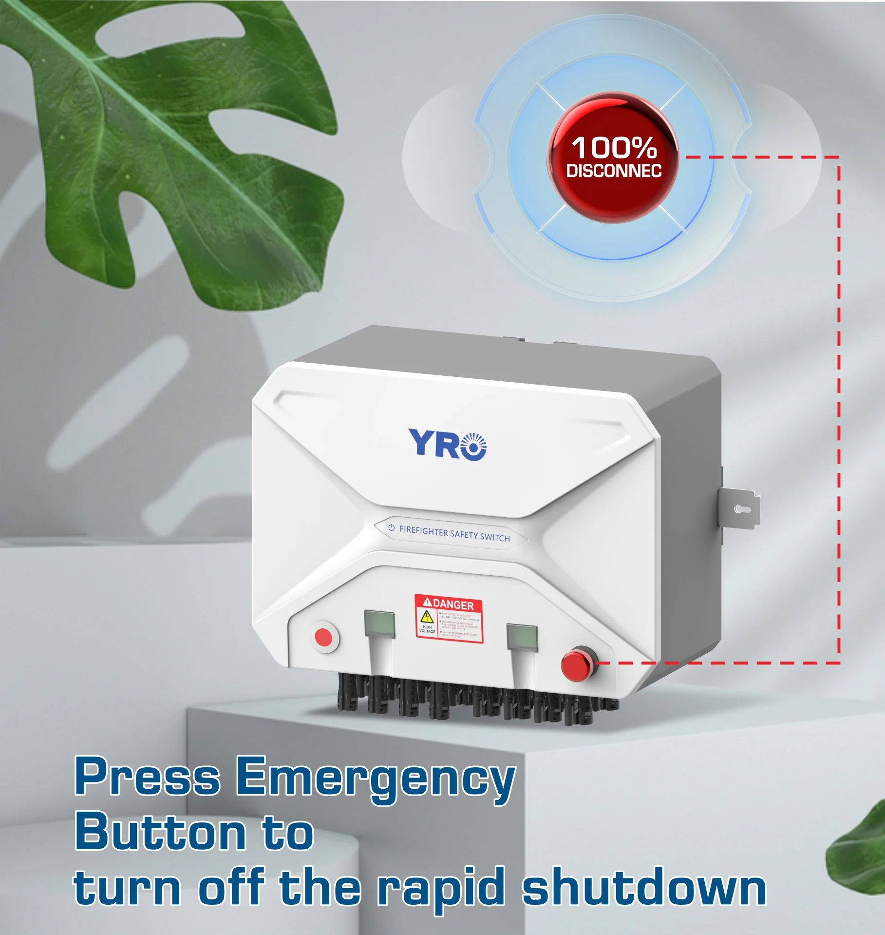 YRO Rapid Shutdown Solar System - Fireman Safety 1500V DC