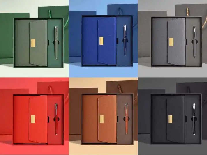 Custom Logo Notebook Journal Promotion Sets with Box Pen