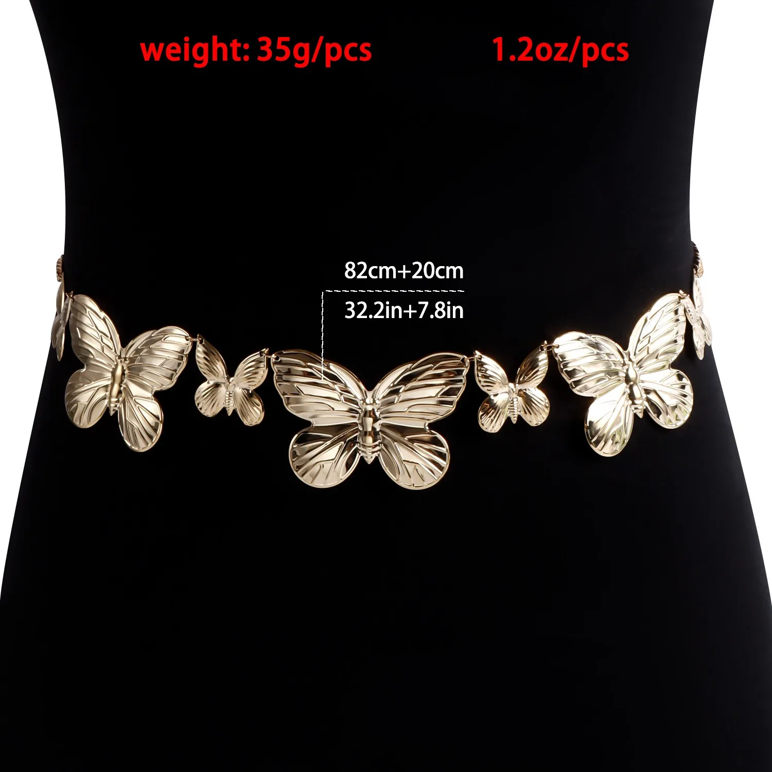 Fashion Holiday Sexy Beach Butterfly Belly Chain Custom Gold Sliver ...