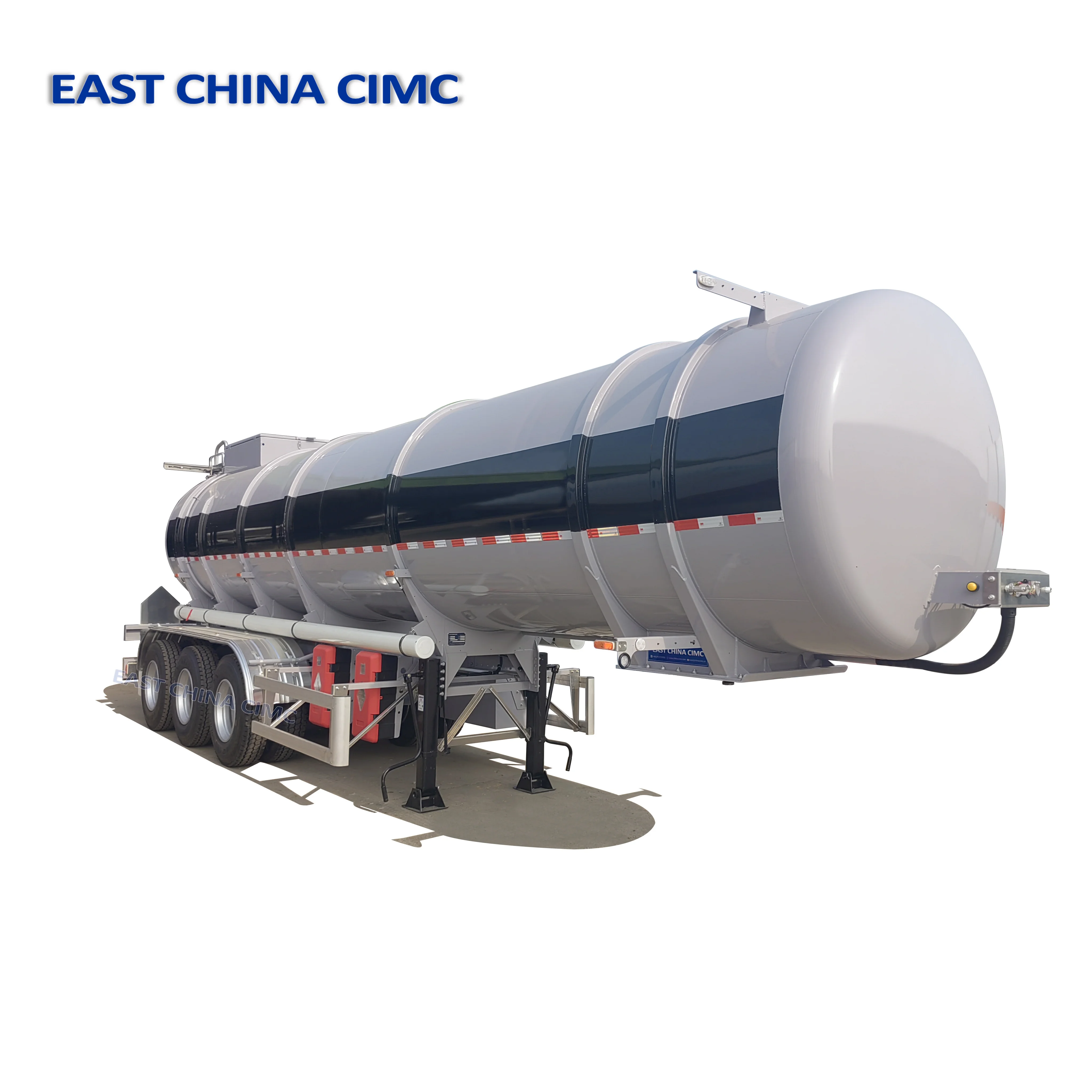 3 Axle Stainless Steel Fuel Tank Semi Tanker Sulfuric Acid Transport Truck Trailer For Sale ...