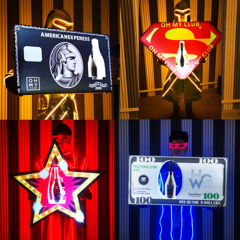 Rechargeable Vip Bottle Glorifier Nightclub Champagne Bottle Service ...