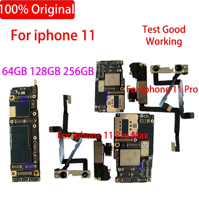 Motherboard Phone for Iphone 6 7 8 X Xr Xs Max - Unlocked Face Id
