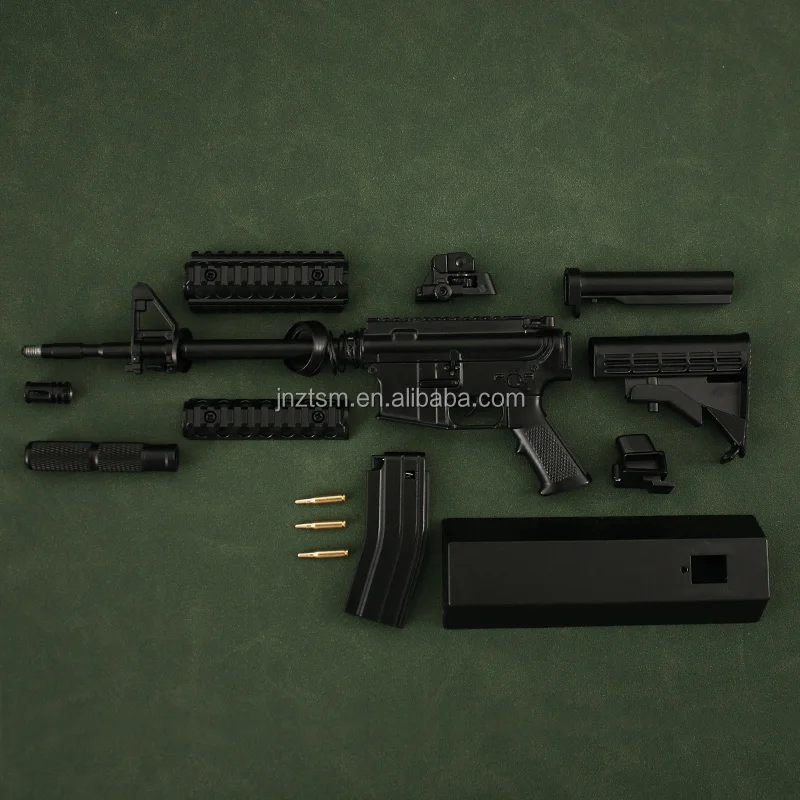 M4a1 Carbine Metal Gun Model - Realistic Assembly Toy