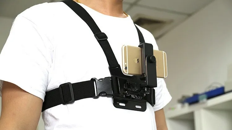 Chest With Fixed Mobile Phone Chest Mount Harness Strap Holder Cell ...