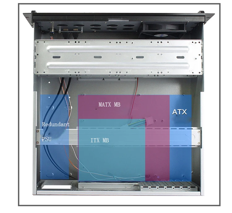 4u 19 Inch Rackmount Chassis with Fans - Industrial PC Case