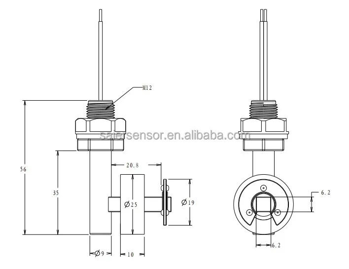 Inline Water Flow Sensor Switch