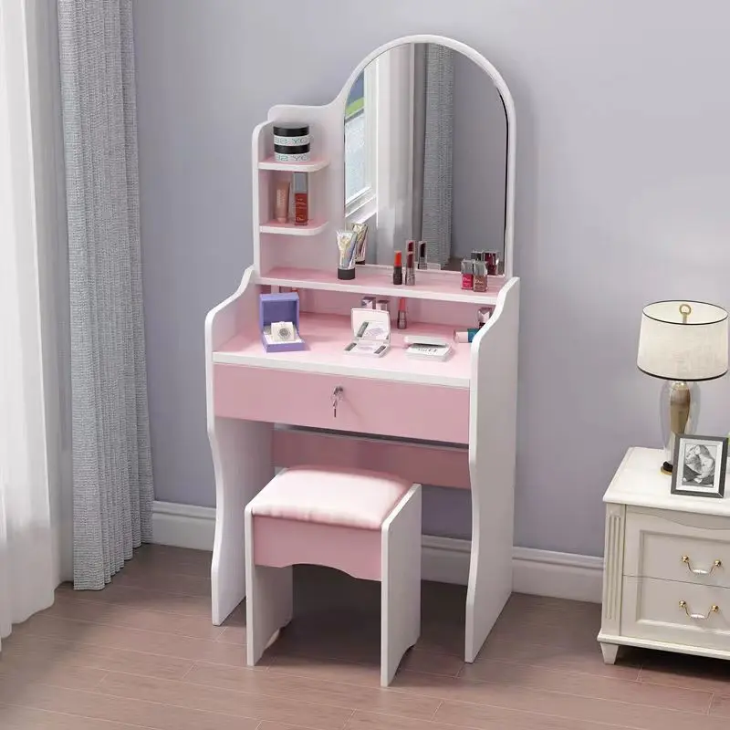 Dressing Table Small Apartment Simple Modern Rotating Mirror Dressing ...