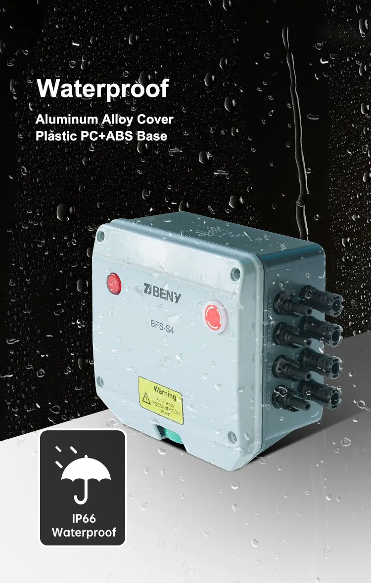 Firefighter Safety Switch for Solar PV Rooftops - BFS-S4