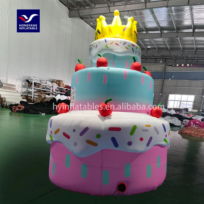 Inflatable Advertising Birthday Cake Balloon Giant Inflatable Blow up ...