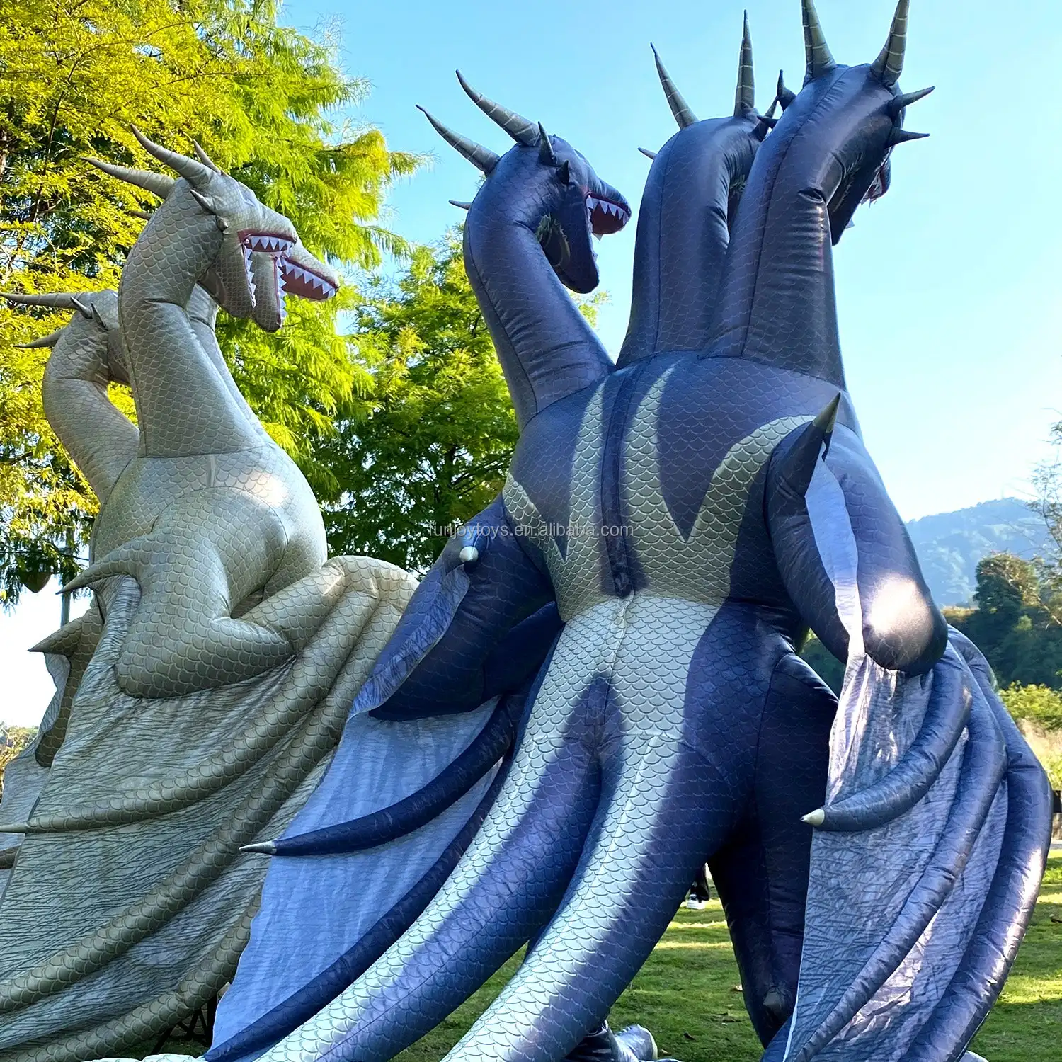 Three-headed Dragon Inflatable Ghidorah Costume for Halloween