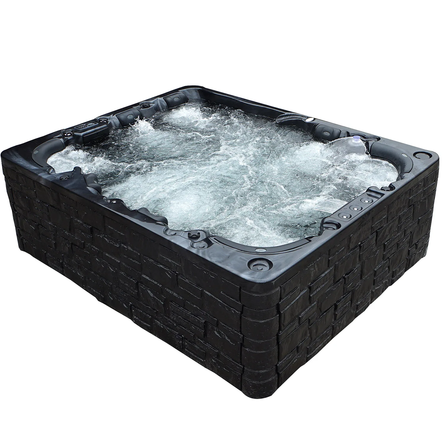 8 Person Hot Tub - Modern Outdoor Massage Spa Experience