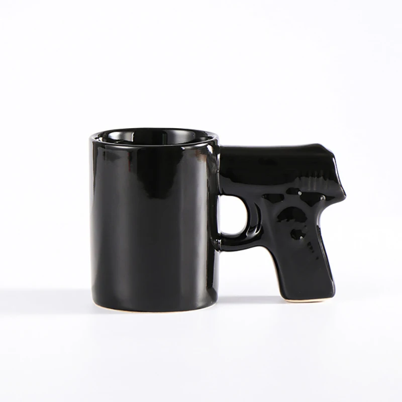 Custom Unique 3D Ceramic Pistol Cup - Creative & Sustainable
