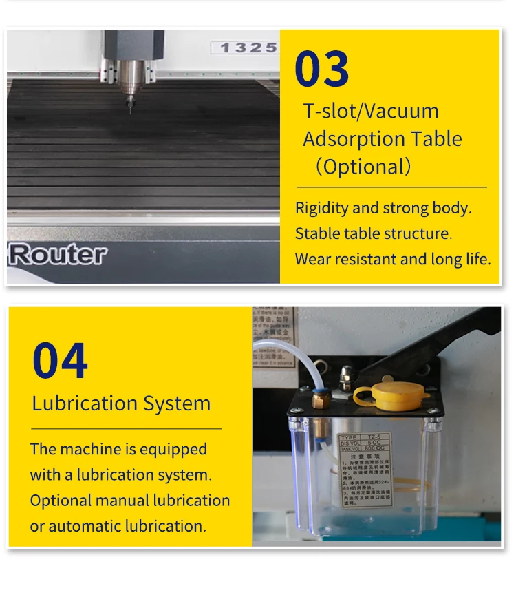 4x8ft 1325 1530 Cnc Wood Router Machine 3 Axis 4 Axis Wood Working ...