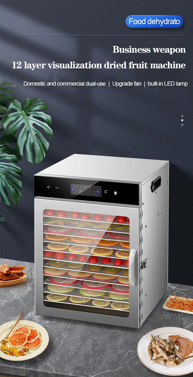 Mini Dry Fruits Machine Dryer Food Shop Fruit Drying Machine 100kg ...