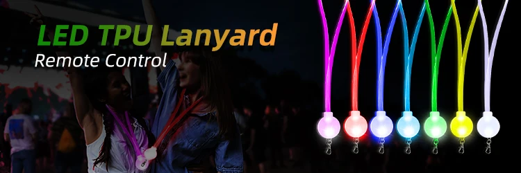 Glowing Tpu Led Lanyard Customized Logo Pendant Promotion Remote ...