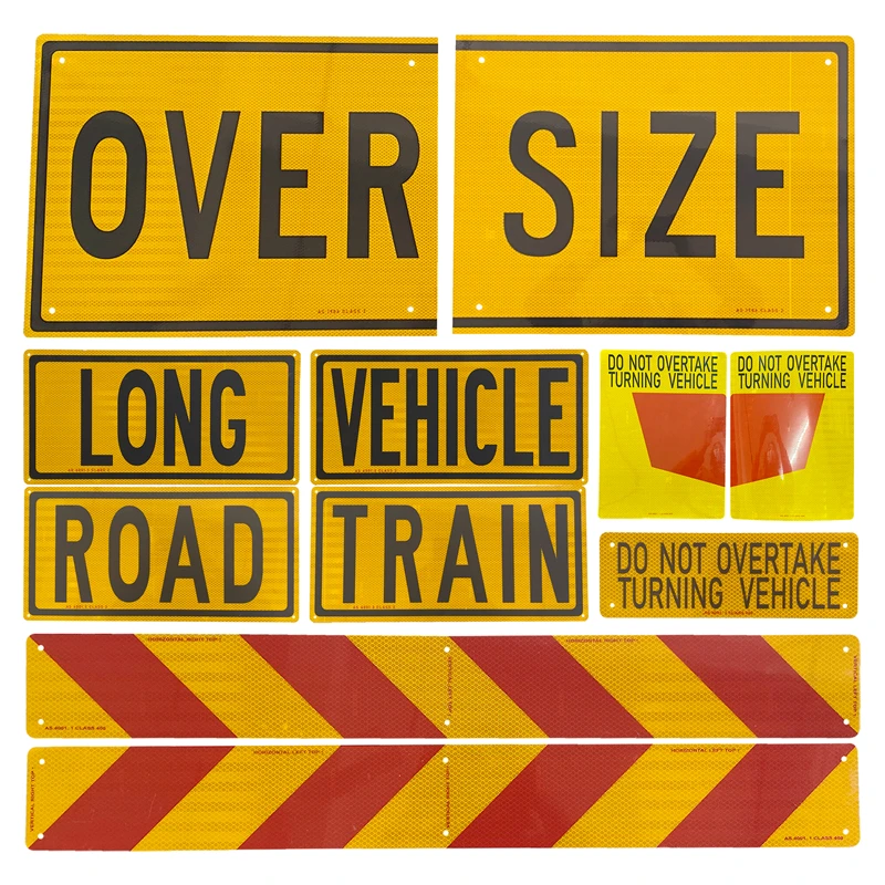 AU Reflective Hazard Signs Road Train Sign Reflective Rear Marker Truck ...