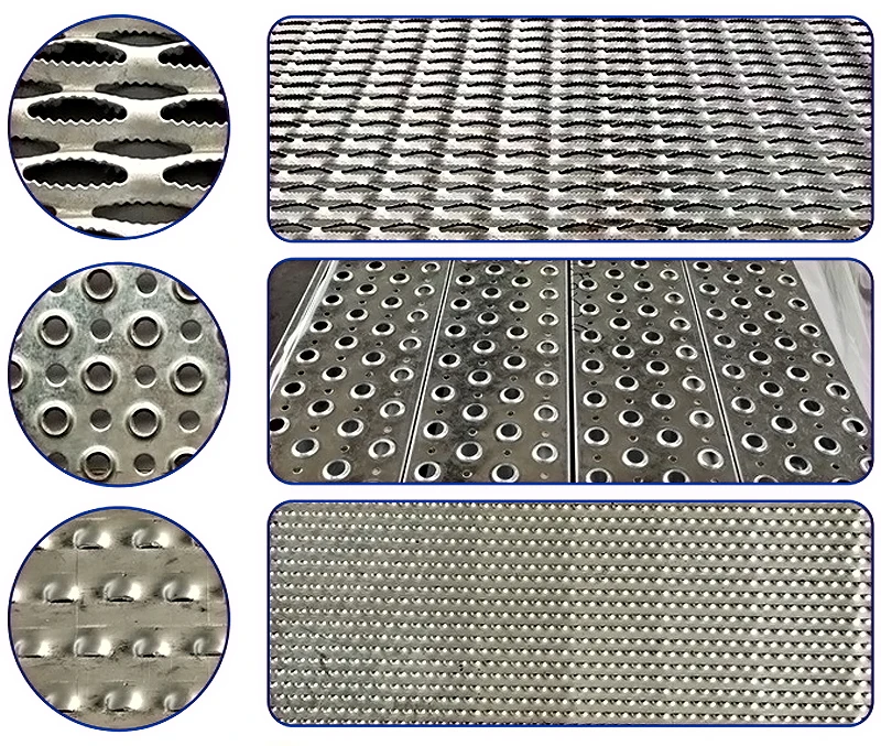 Perforated Aluminum Non-Slip Perforated Plate PVC Coated