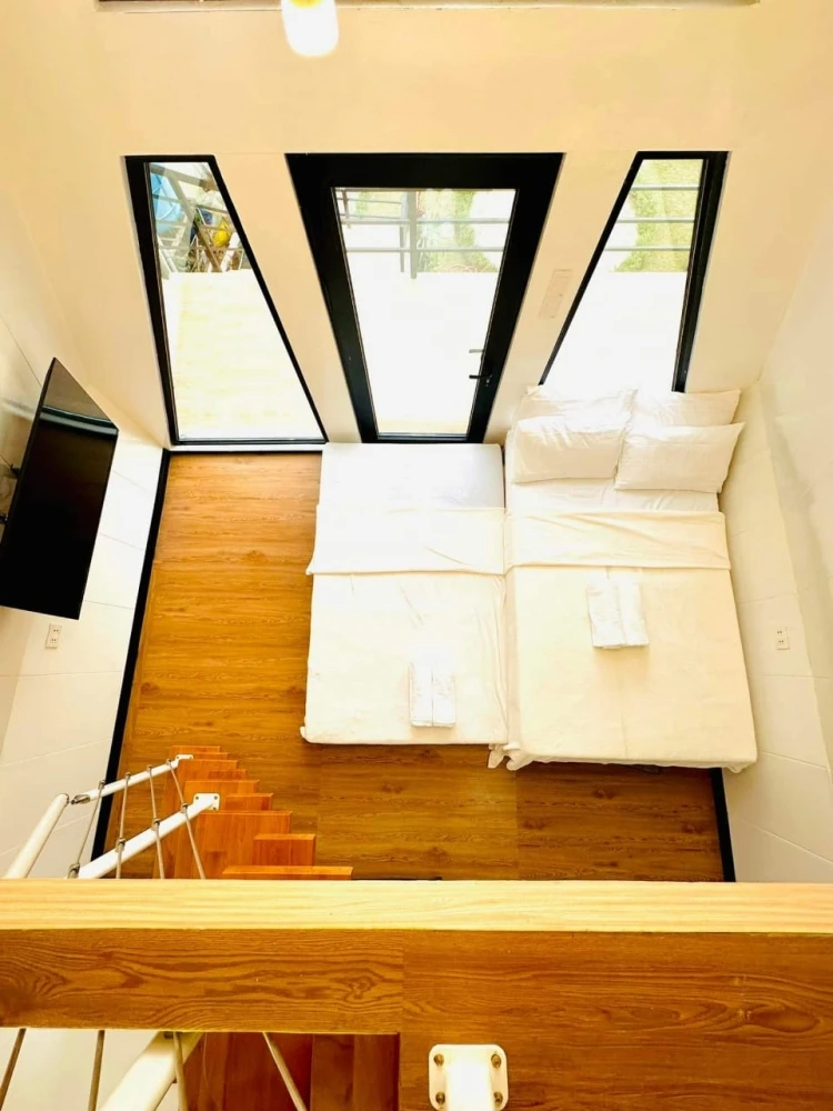 20Ft Triangular Shape Tiny Homes a Frame Wooden House Camper Hotel Kit ...