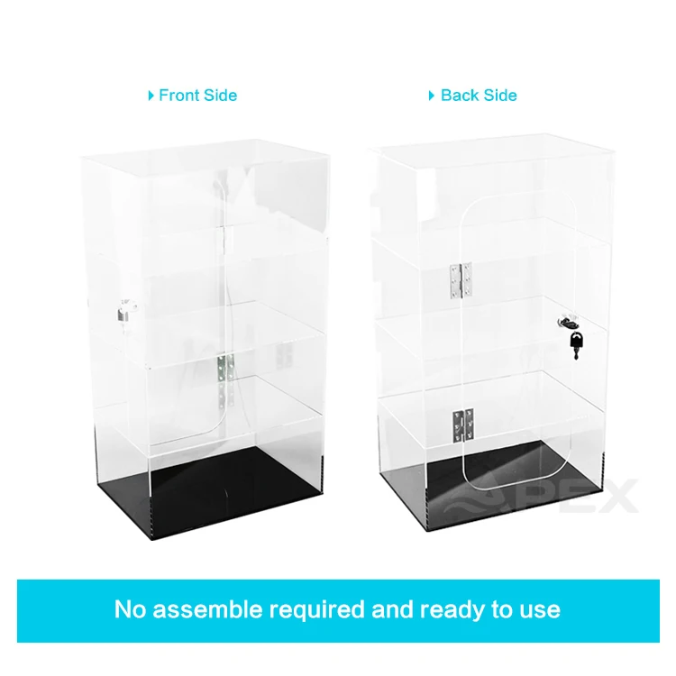 Apex Custom Acrylic Display Cabinet Transparent Counter Top Display ...