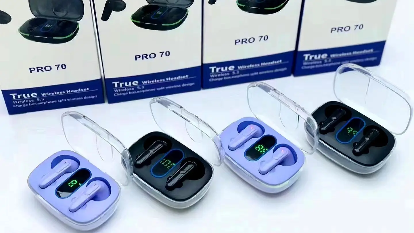 Hot New Gaming Tws Pro70 Bt 5.3 Wireless Earbuds 8d Hifi Bass Stereo ...
