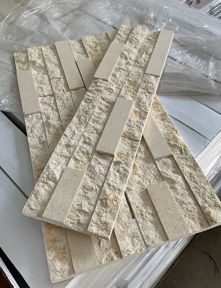 Sunny Beige Marble Stone Wall Cladding Panels - Buy Decorative Stone ...