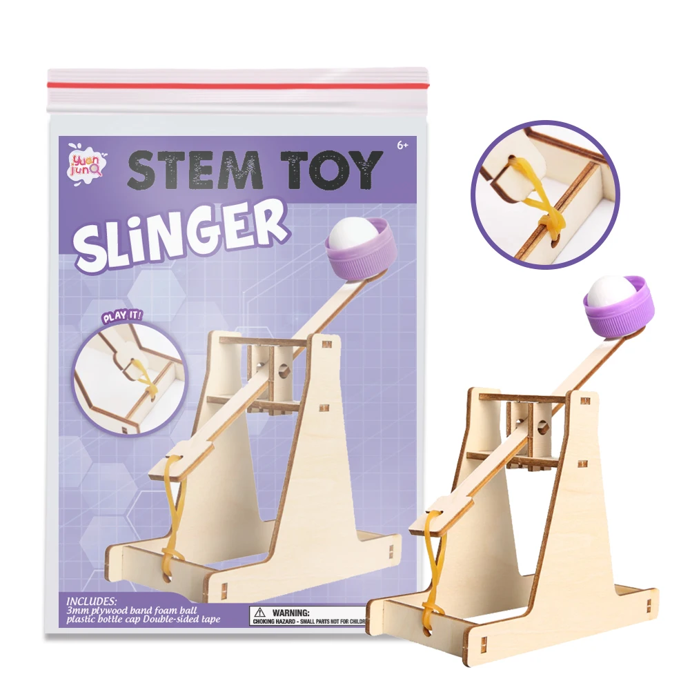 2024 New Diy Slinger Model Kit 3d Wooden Puzzle Kids Children Direction ...