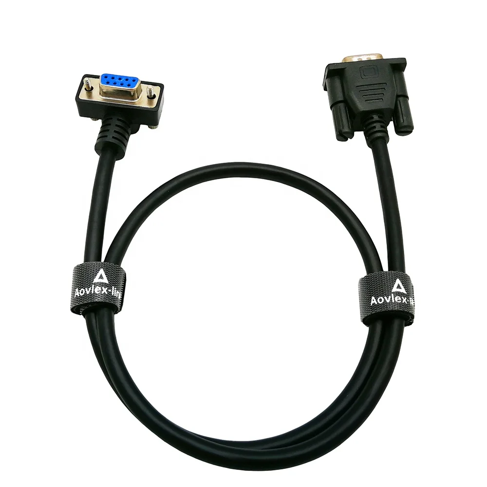 RS232 Serial Cord Right Angle DB9 Female to Female Cable| Alibaba.com
