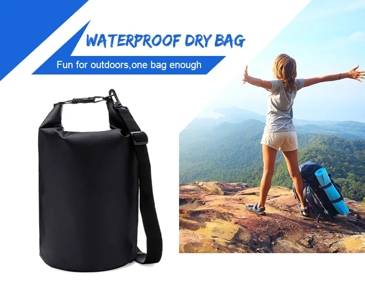 YUANFENG Outdoor Dry Backpack IPX6 500D PVC 5L Dry Bag Waterproof Rafting Ocean Pack Bag ...