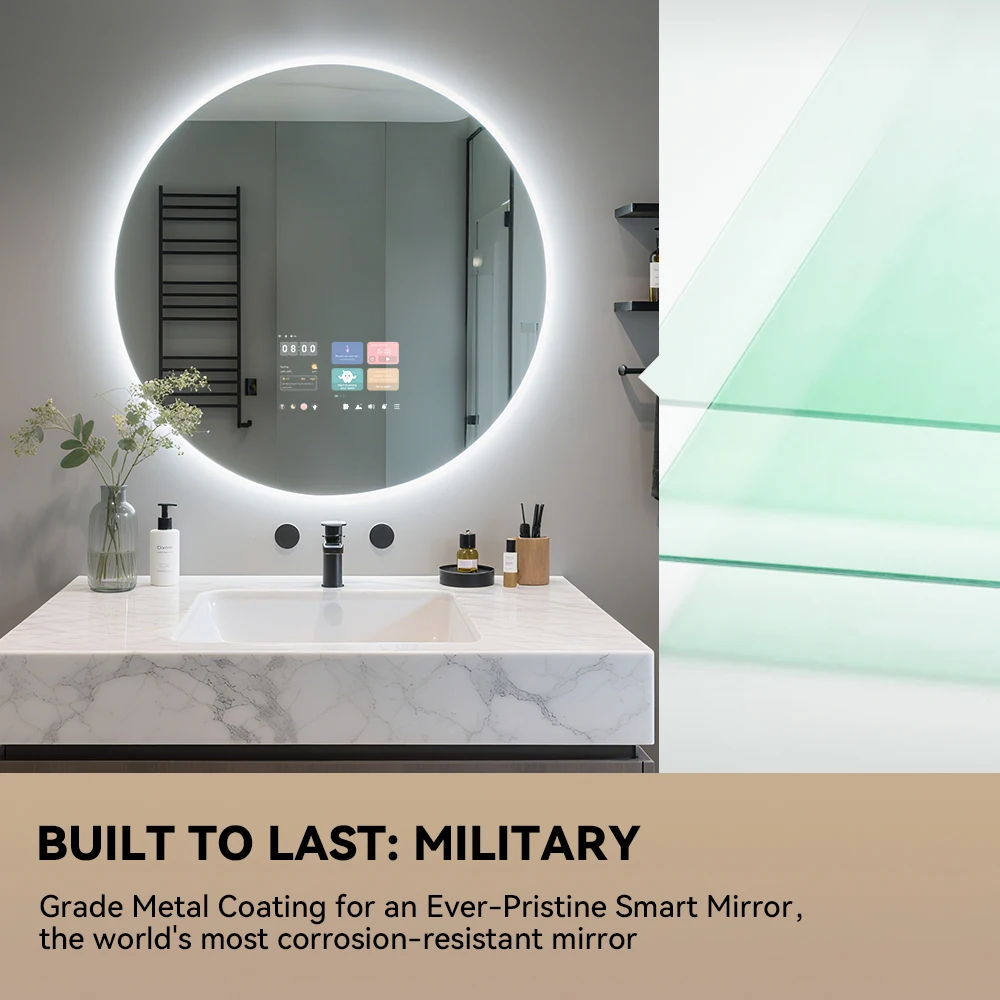 Grace New Ai Mirror Vercon Smart Bathroom Mirror High Quality Bluetooth ...