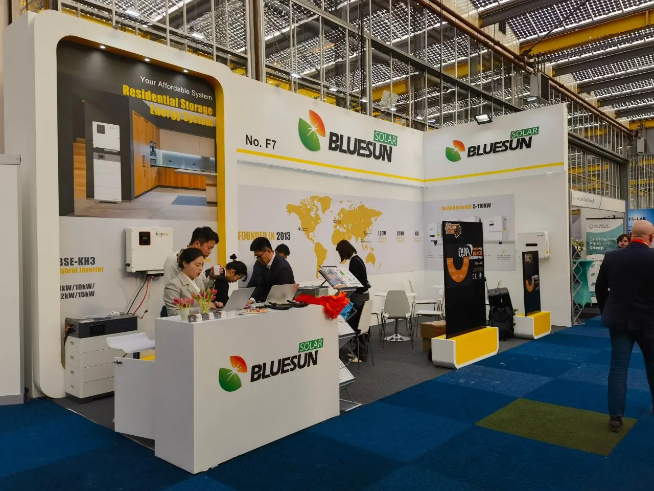 Bluesun Half Cell Topcon Bifacial Mono Solar Cell Pv Panel High ...