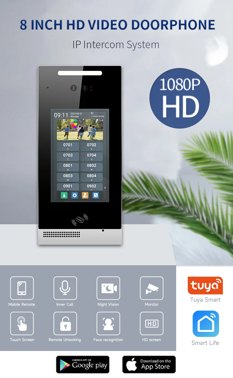 Video Door Phone Intercom System Wireless Ip Intercom Access Control ...