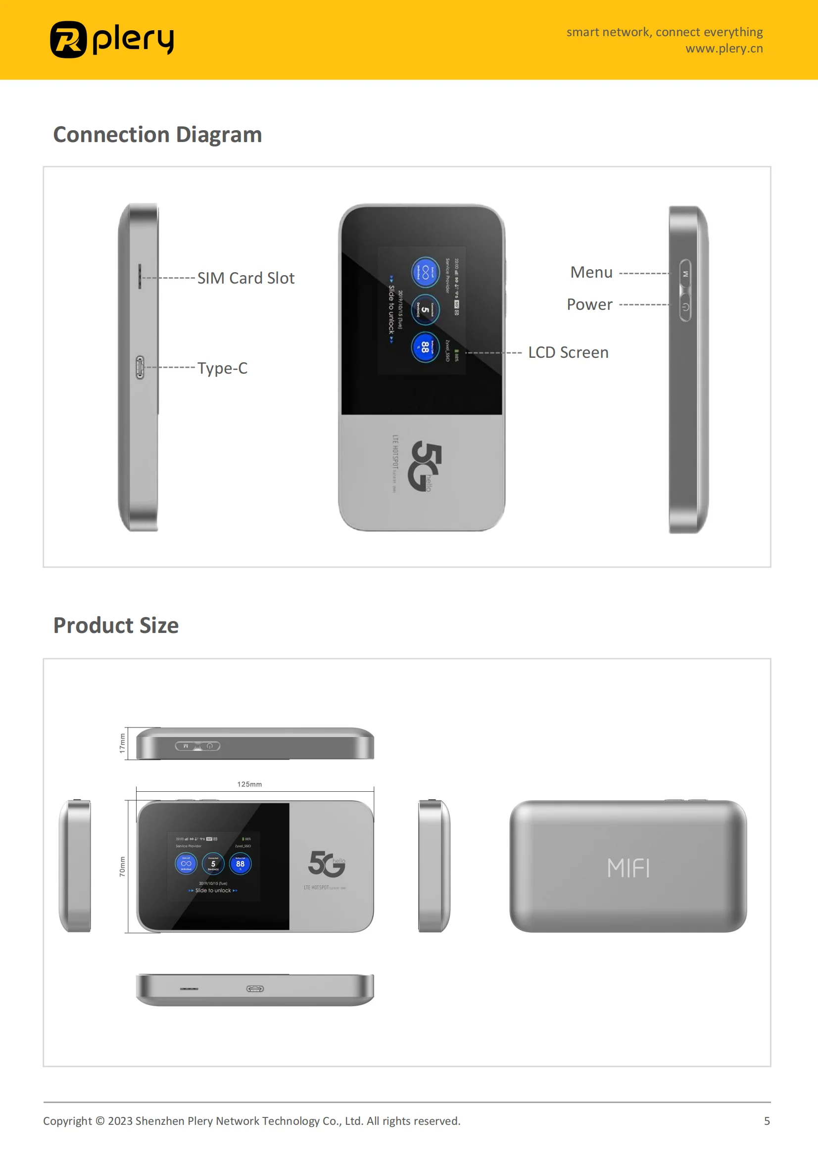 Mifis 5g Lte Router Excellence Sim Card Connectivity Customizable Esim ...