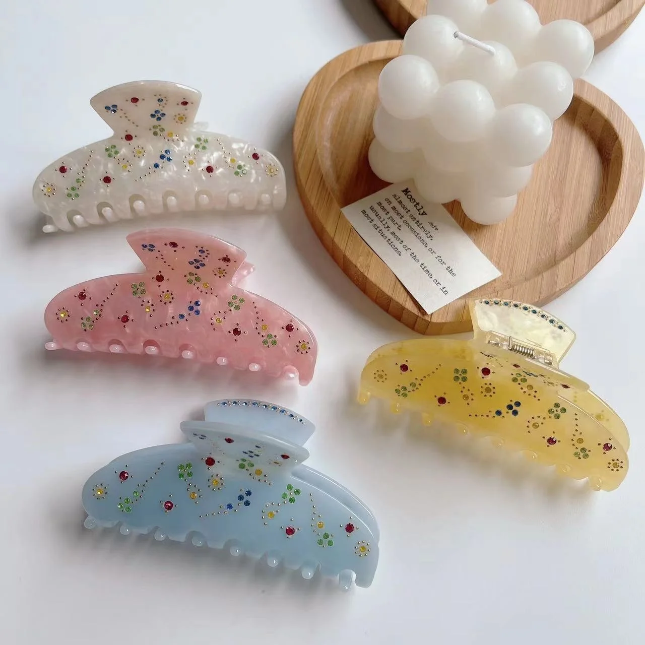 ARCHER custom luxury rhinestone hair claw French fashion vintage girls ...