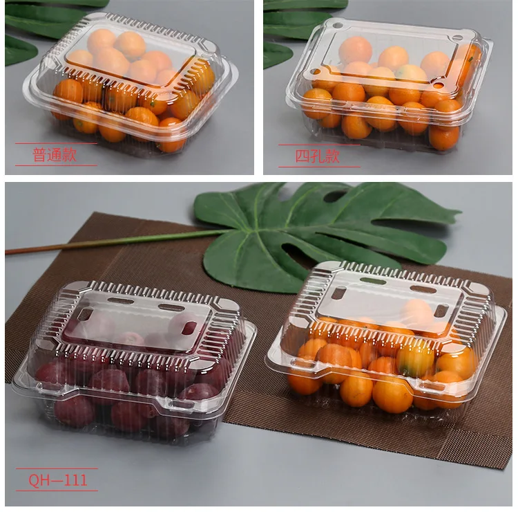 Disposable Blister Plastic Food Packing Container Box Tray Bakery Food ...