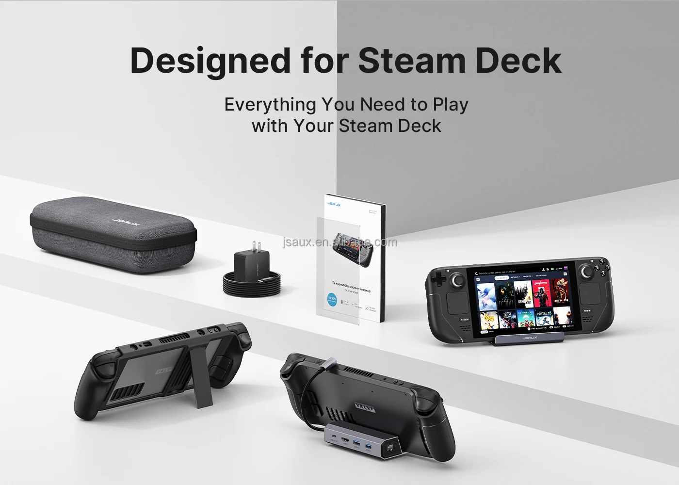 Jsaux Transparent Front Cover For Steam Deck - Buy Cover Case For Steam ...