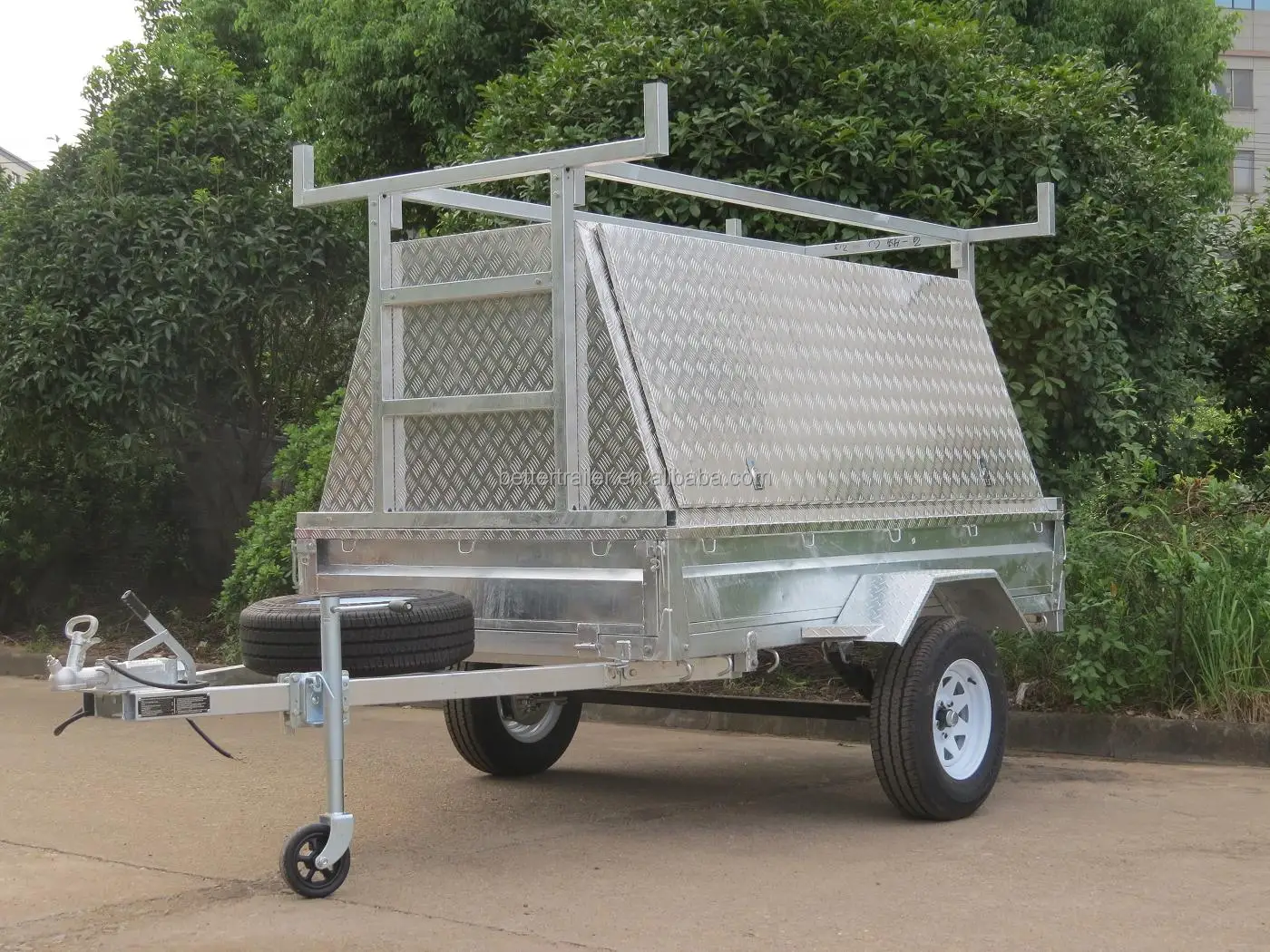 Braked Aluminum Toolbox Ladder Rack Tradesman Trailer| Alibaba.com