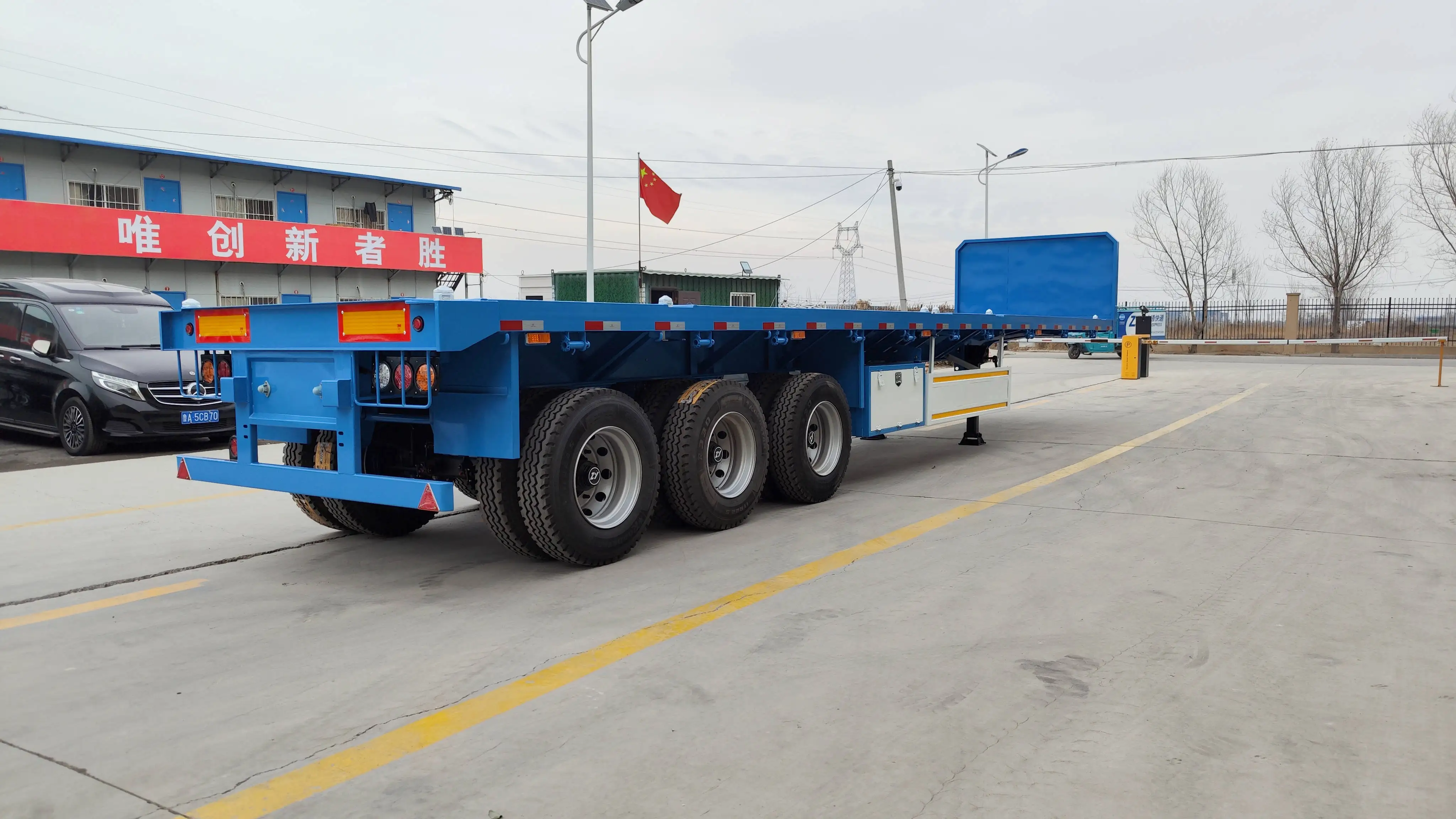 40 Feet Container Chassis Skeleton Semi Truck Trailer Frame 40t 50t 12 ...