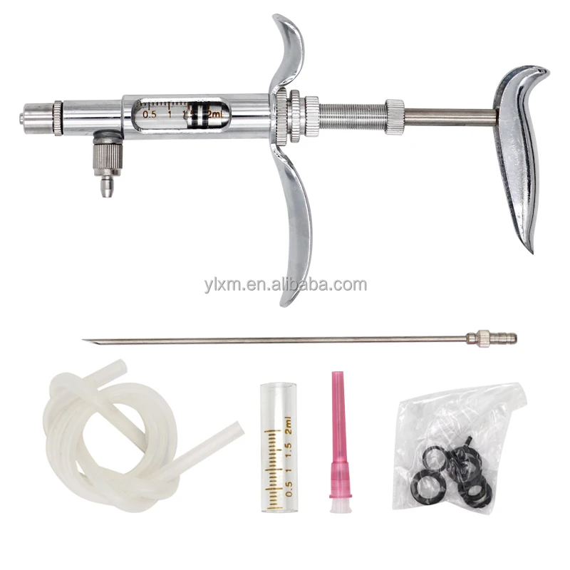 Sheep Cow Goat Pig Cattle Veterinary 2ml Medical Injector Automatic ...