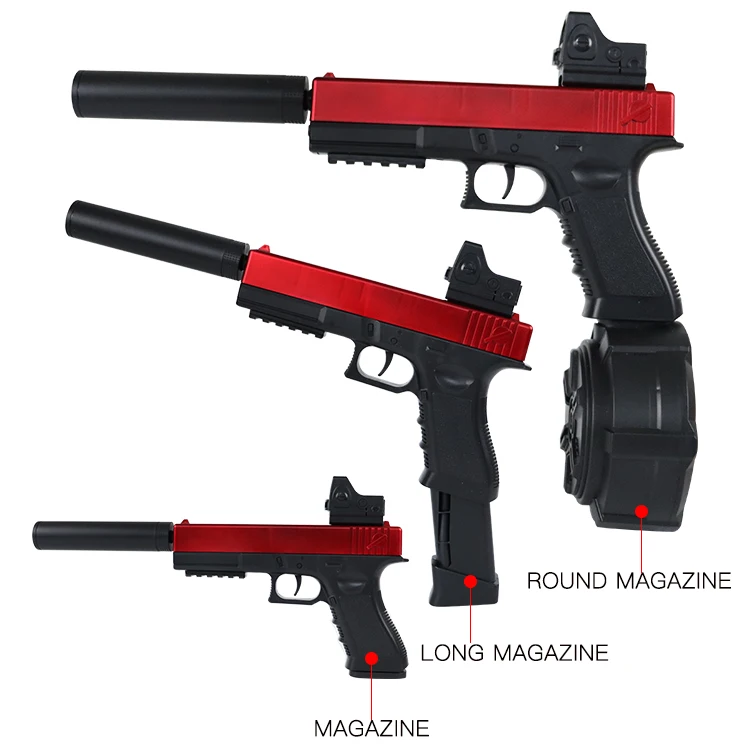Fully Automatic Gel Water Gun Pistol Ammo Orbie Electric Splatter Ball ...