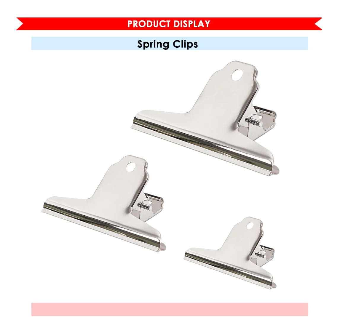 Foska Office - Premium Quality Metal Spring Paper Clips