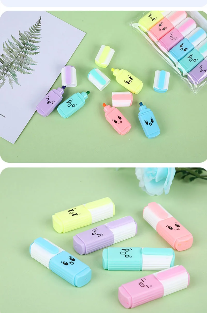Kawaii Memes Mini Highlighters For Students' School Offices With A ...