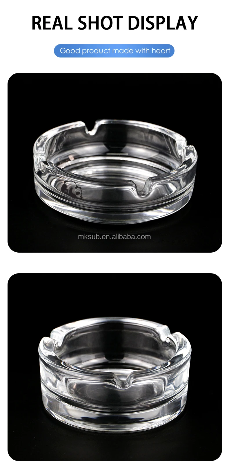 Maikesub 2022 Hot Sell Sublimation Ashtray Custom Logo Cigar Ashtray ...