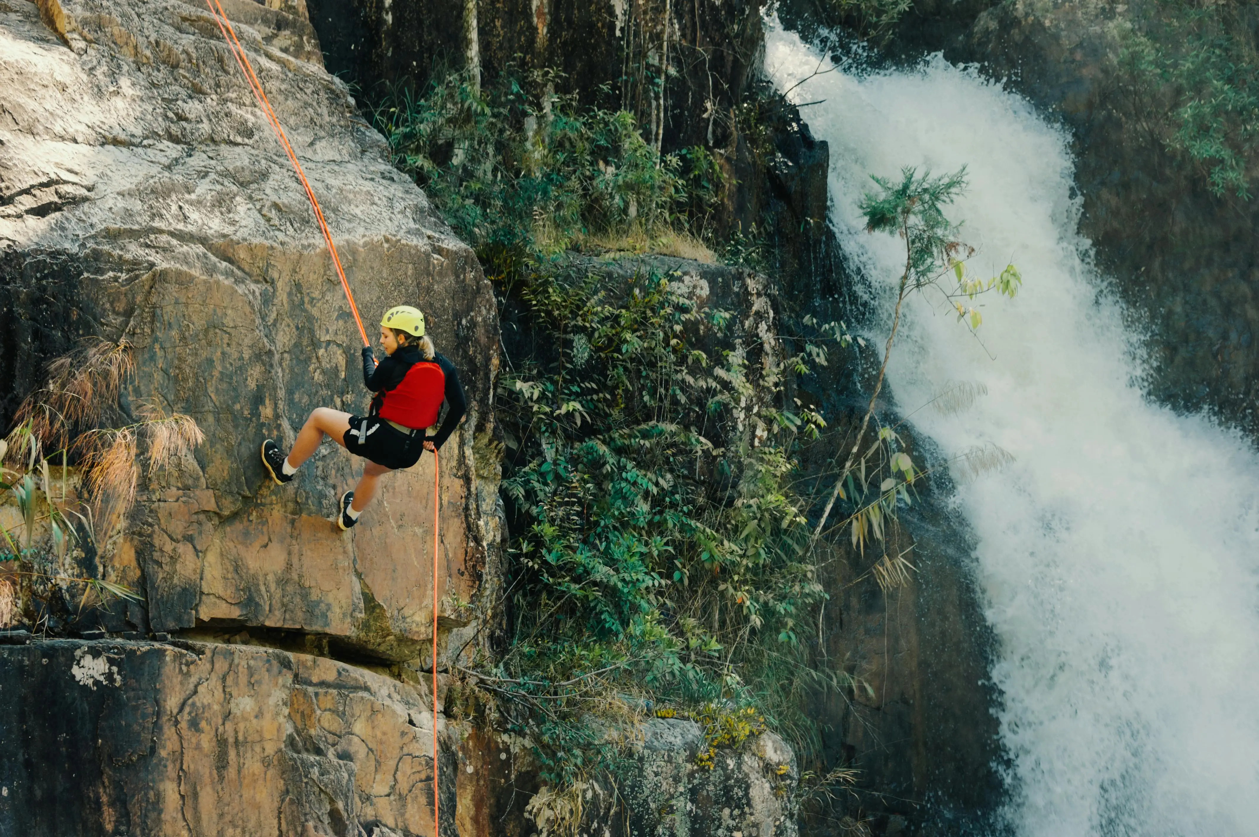 Safety Rappelling Rope 24 Strands Braided Polyester Rope Mountain ...