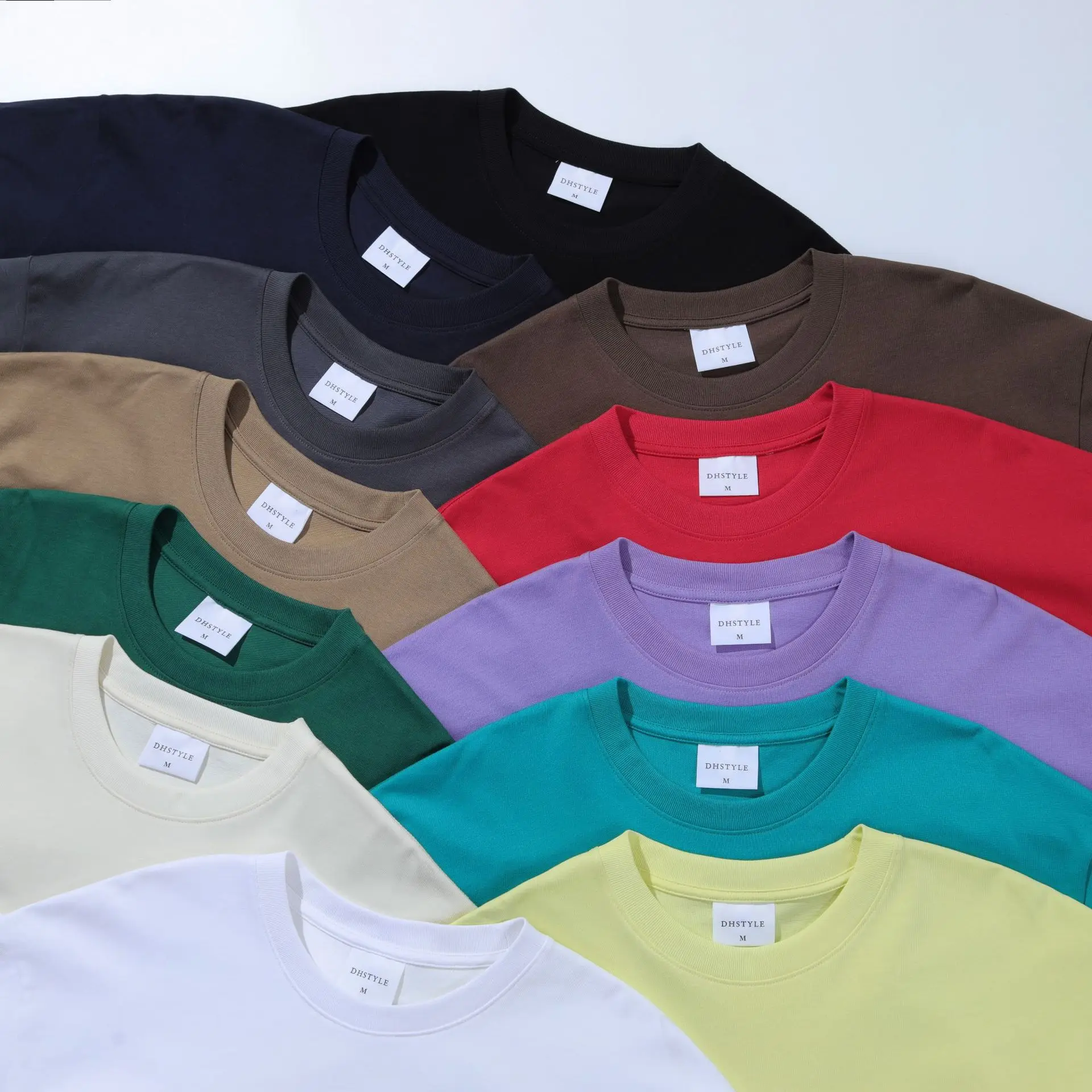 Custom 100% Cotton 300g High Weigh Unisex T-shirts Short Sleeves Solid ... Custom 100% Cotton 300g High Weigh Unisex T-shirts Short Sleeves Solid ...