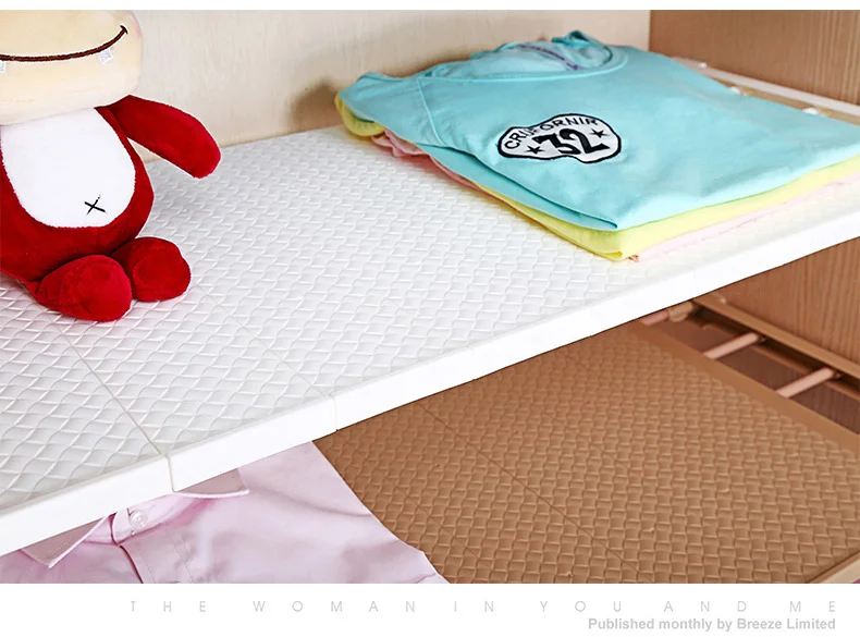 Multi-functional Punch-free Widened Wardrobe Division Closet Storage ...