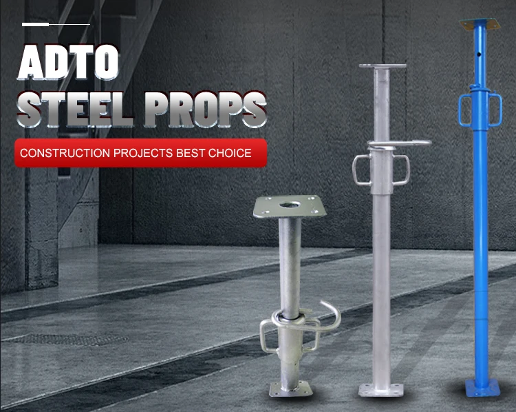 Wholesale Heavy Duty Adjustable Scaffolding Push Pull Steel Props for ...