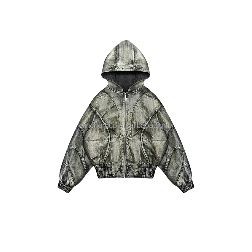 Finch Garment Stone Acid Wash Distressed Vintage Distressed Hoodie ...