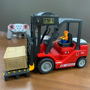2.4ghz Remote Control Die-cast Forklift Toys With Spray Cool Lights ...