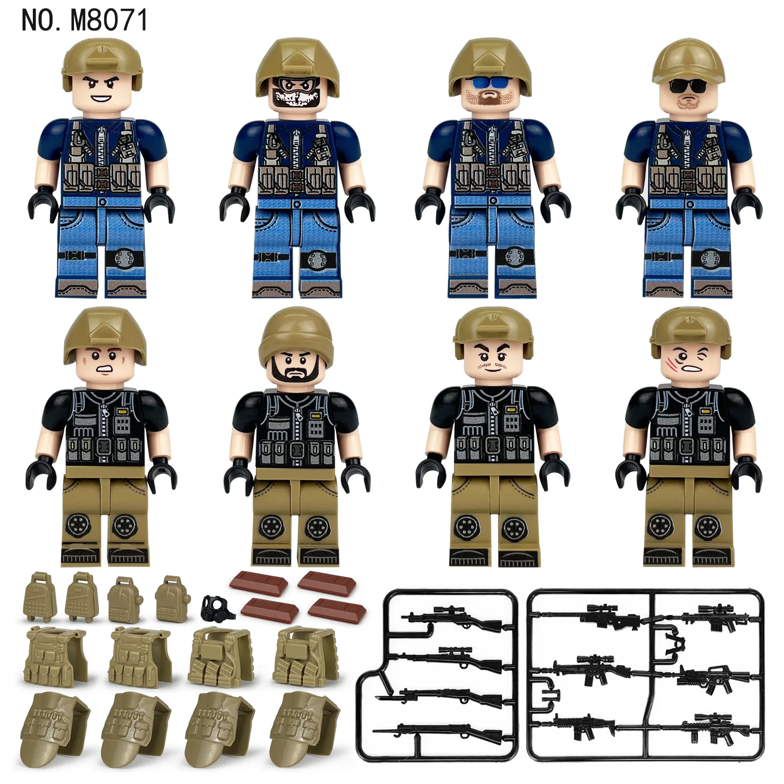12pcs/sets Equipped Special Forces Swat Vest Belt Soldier Defense ...