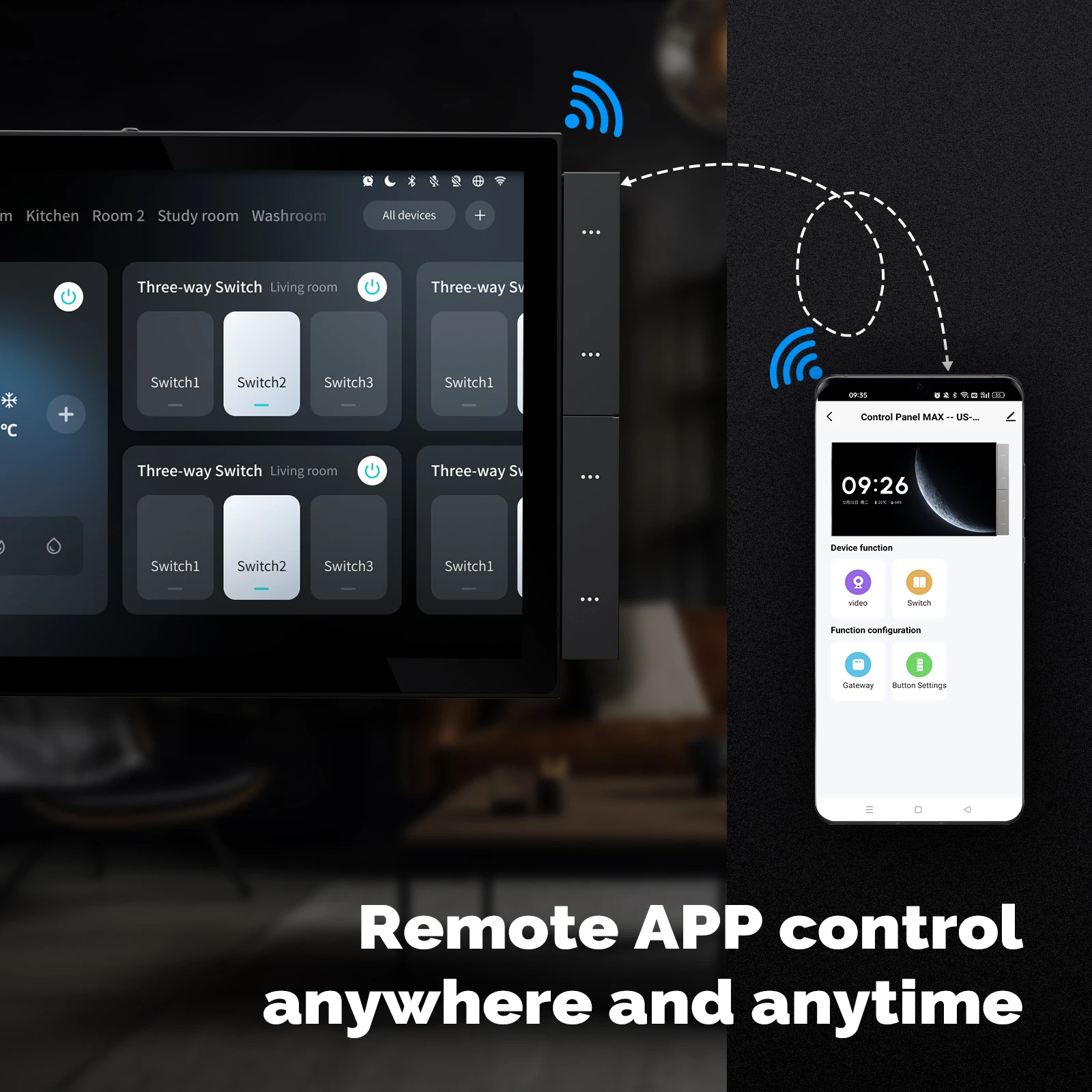 Moes Tuya Smart Home Control Panel Max 10.1 Inch Screen With Bluetooth ...